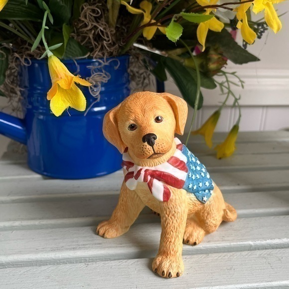 Lenox | Accents | 203 Lenox Freedom Puppy Golden Yellow Lab Figurine ...